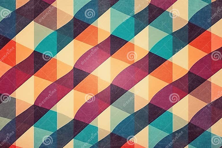 Retro Muted Colors Abstract Checkerboard Pattern Grainy Texture ...