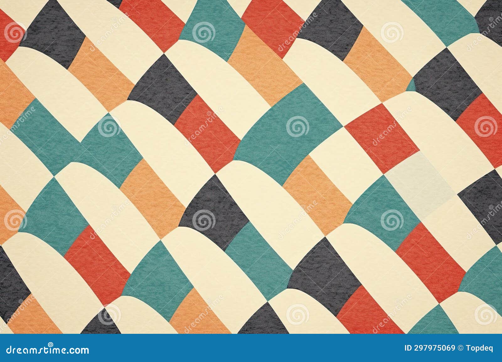 Retro Muted Colors Abstract Checkerboard Pattern Grainy Texture ...