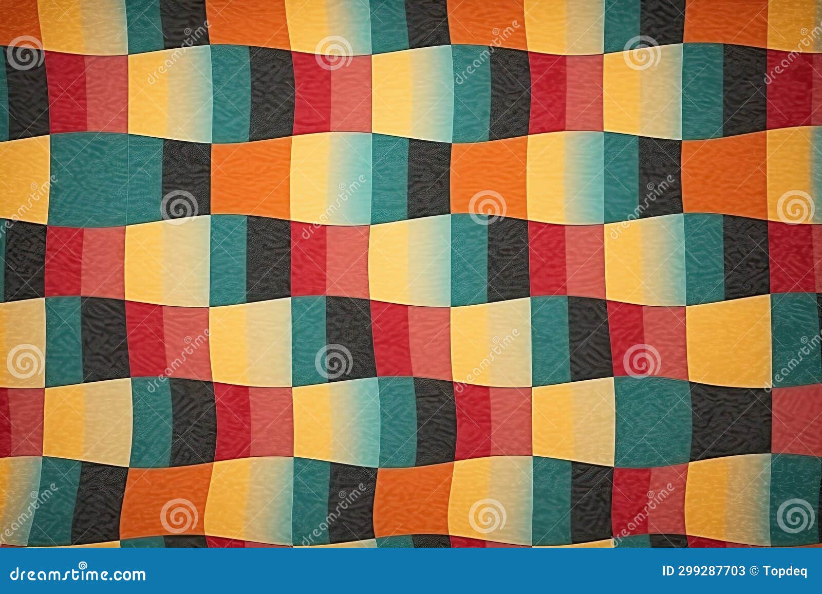 Retro Muted Colors Abstract Checkerboard Pattern Grainy Texture ...