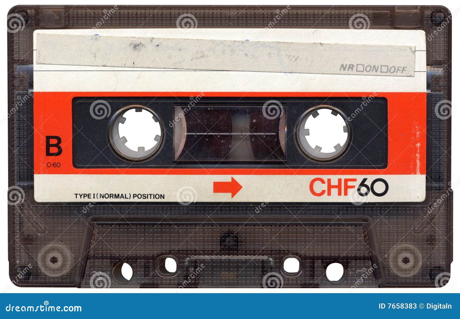 Retro Nastro a Cassetta in Bianco Immagine Stock - Immagine di ...