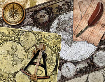 Retro navigation stock photo. Image of compass, written - 21008842
