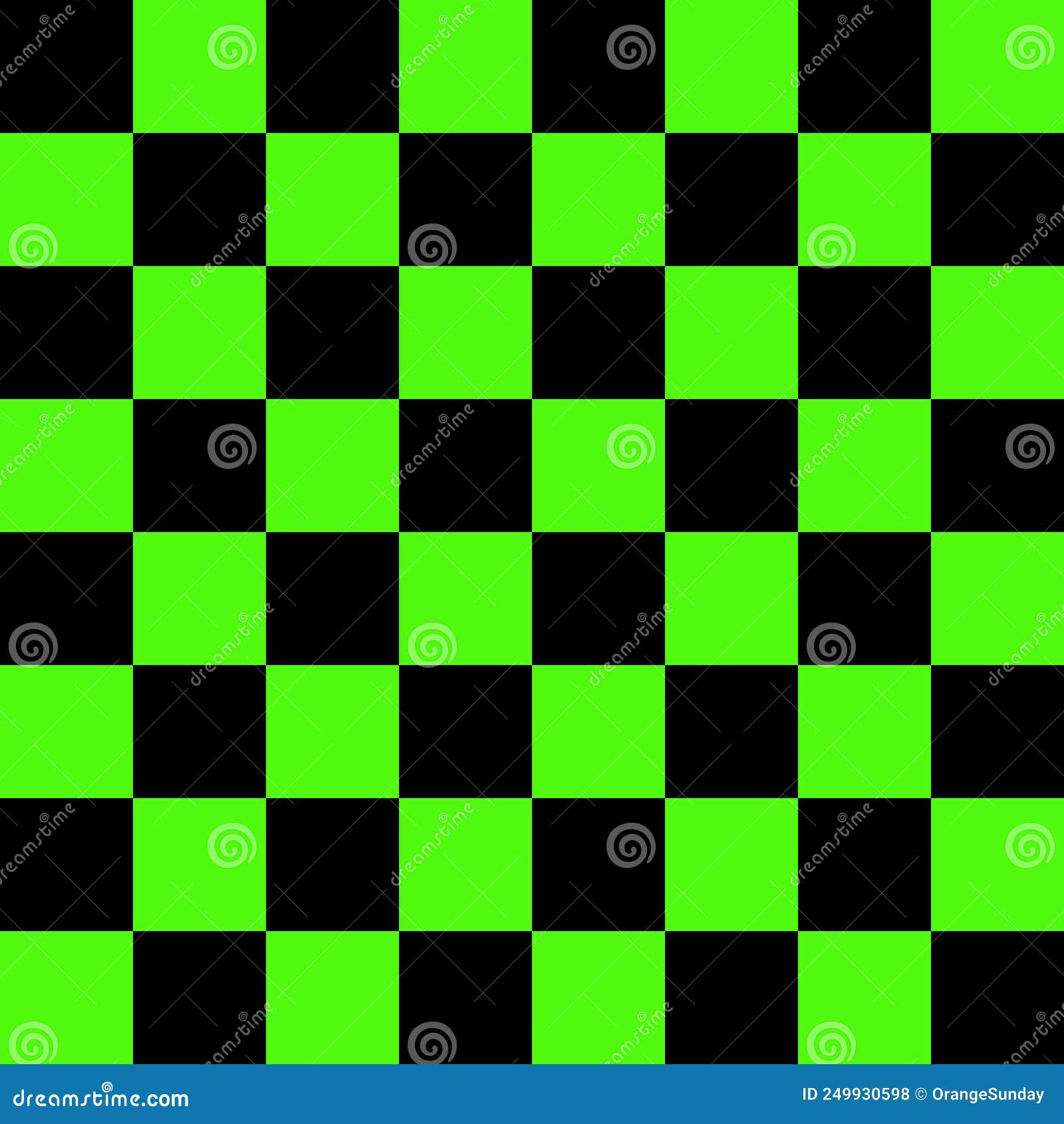 Retro Neon Green Black Chessboard Y2k Indie Pattern Stock Photo - Image ...