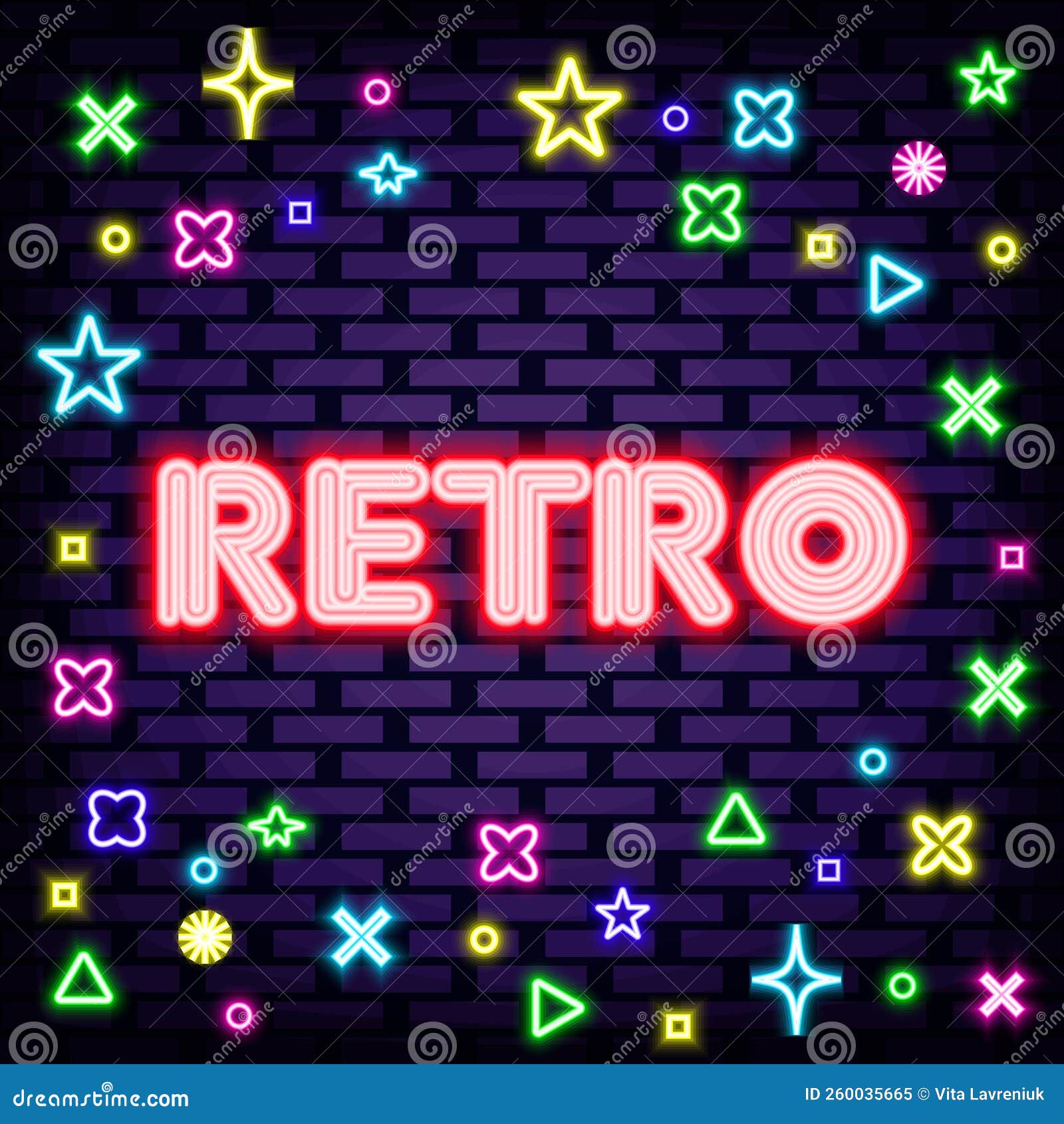 Retro Neon Quote. Neon Script. Announcement Neon Signboard Stock Vector ...