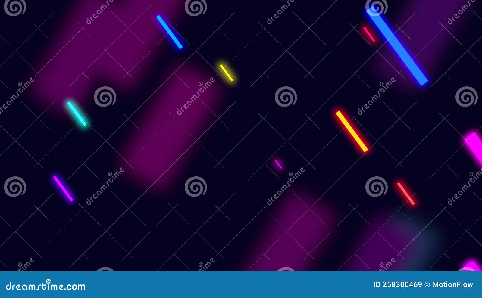 Retro Neon Rainbow Lines Pattern and Light Effect Stock Video - Video ...