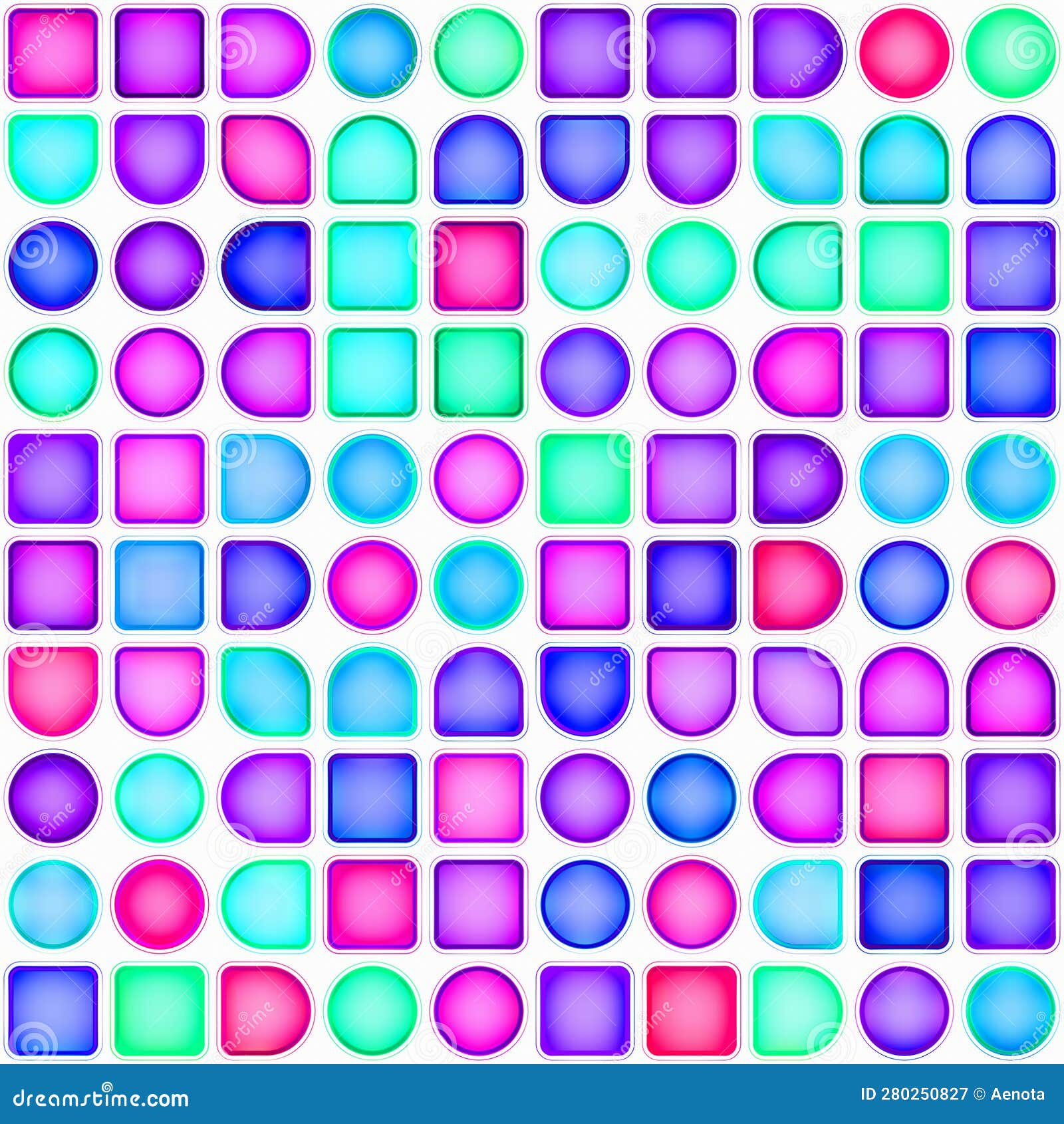 Retro Neon Repeating Pattern Stock Illustration - Illustration of ...