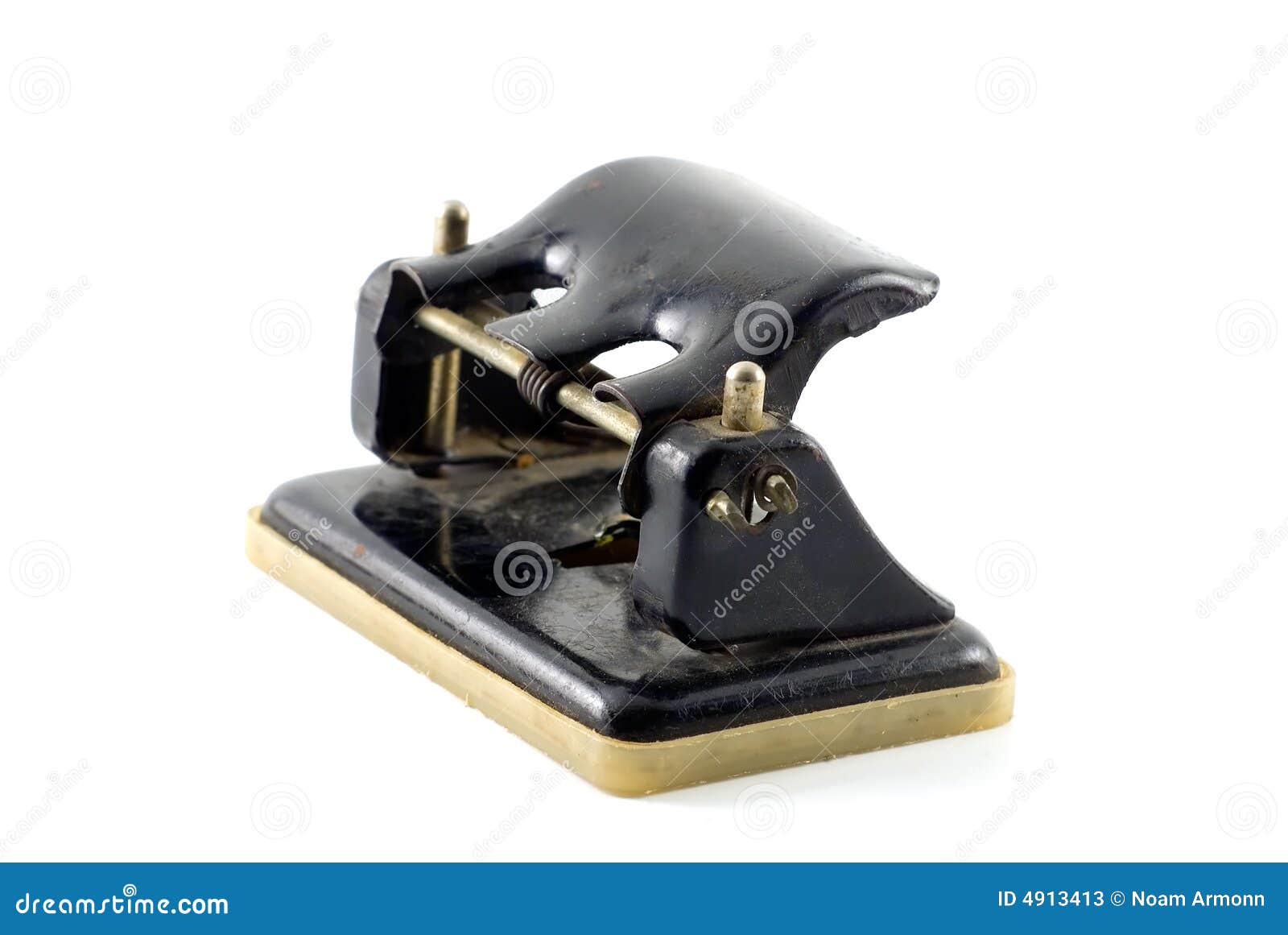 Retro office puncher stock image. Image of hole, accessories - 4913413