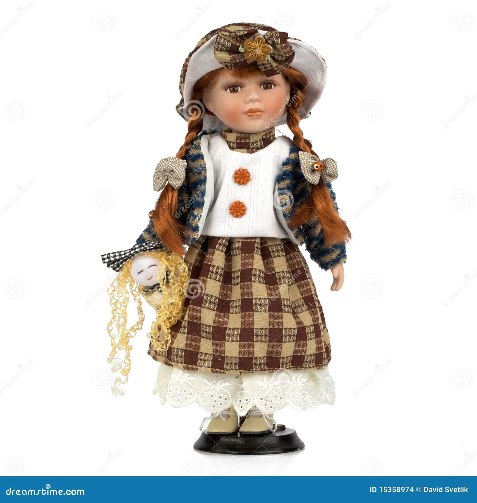 Retro old dolly stock photo. Image of brown, cosmetics - 15358974