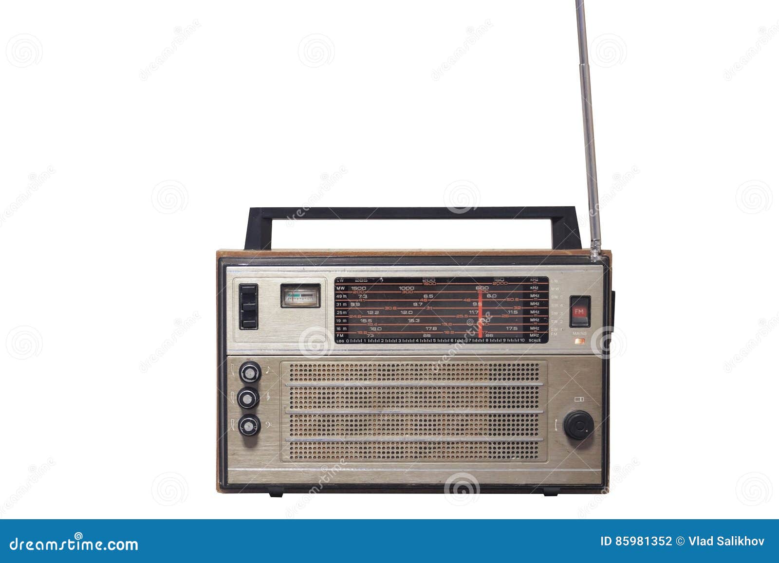 Radio Front View. Stock Image | CartoonDealer.com #4020649