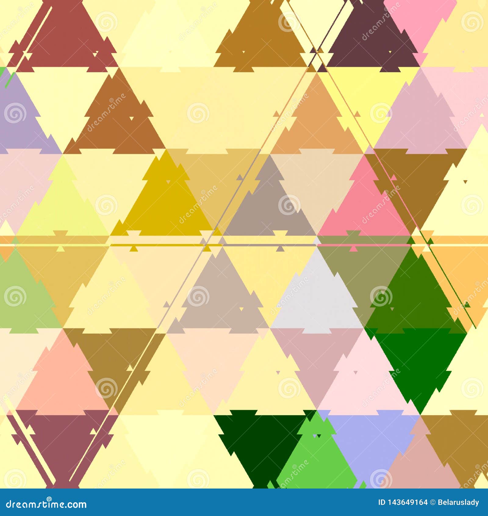 Retro Origami Pattern. Simple Minimalism in Continuous Mosaic Triangles ...