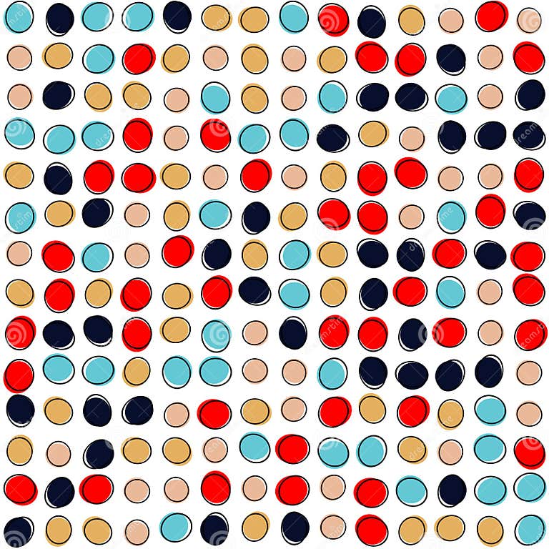 Retro Oval Repeating Pattern Stock Illustration - Illustration of ring ...