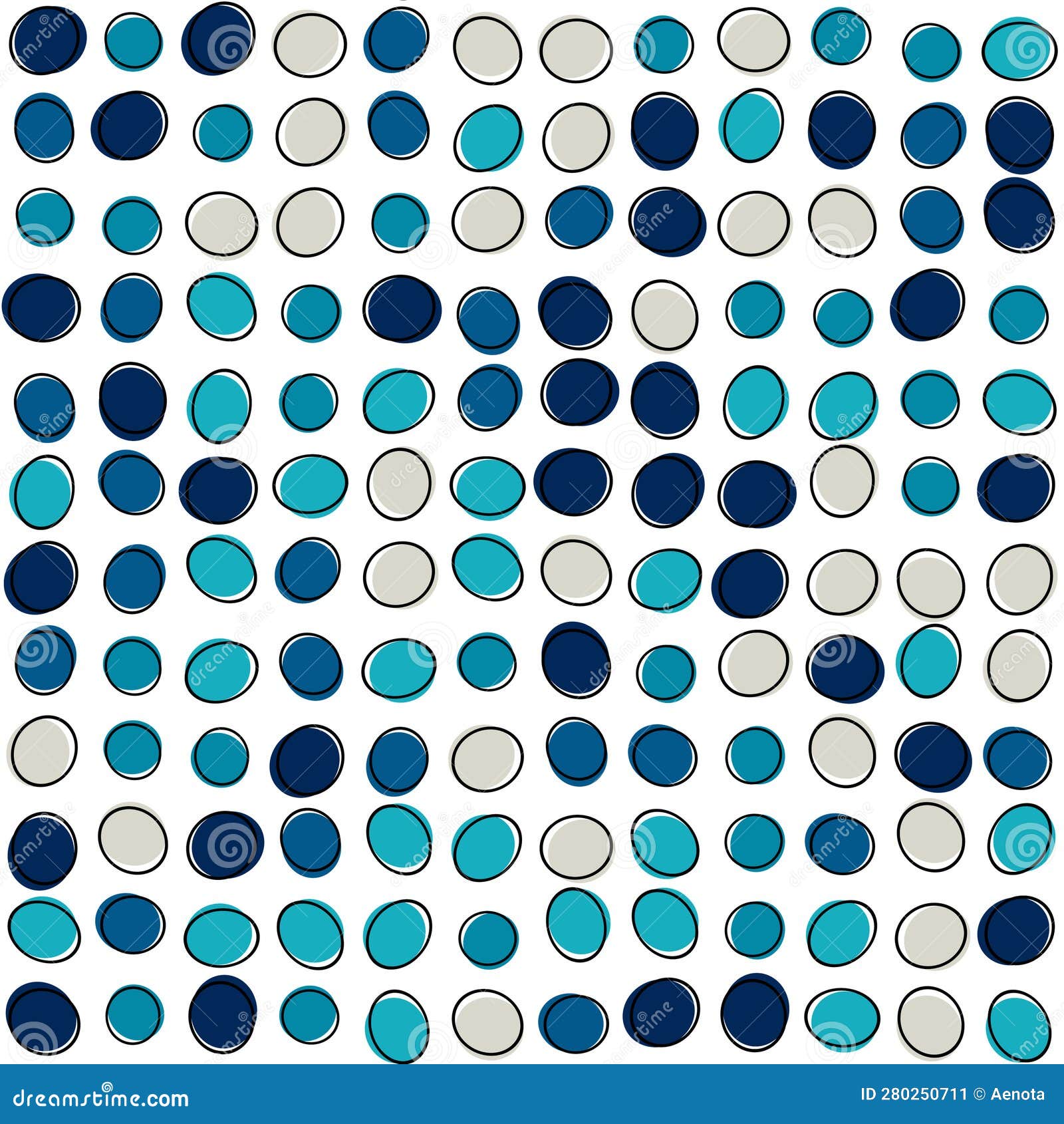 Retro Oval Repeating Pattern Stock Illustration - Illustration of cool ...