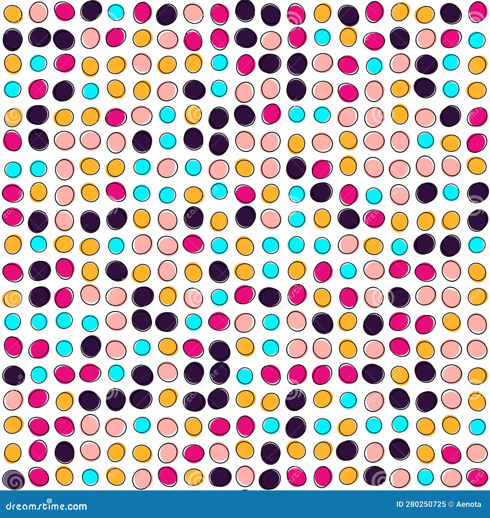 Retro Oval Repeating Pattern Stock Illustration - Illustration of ...