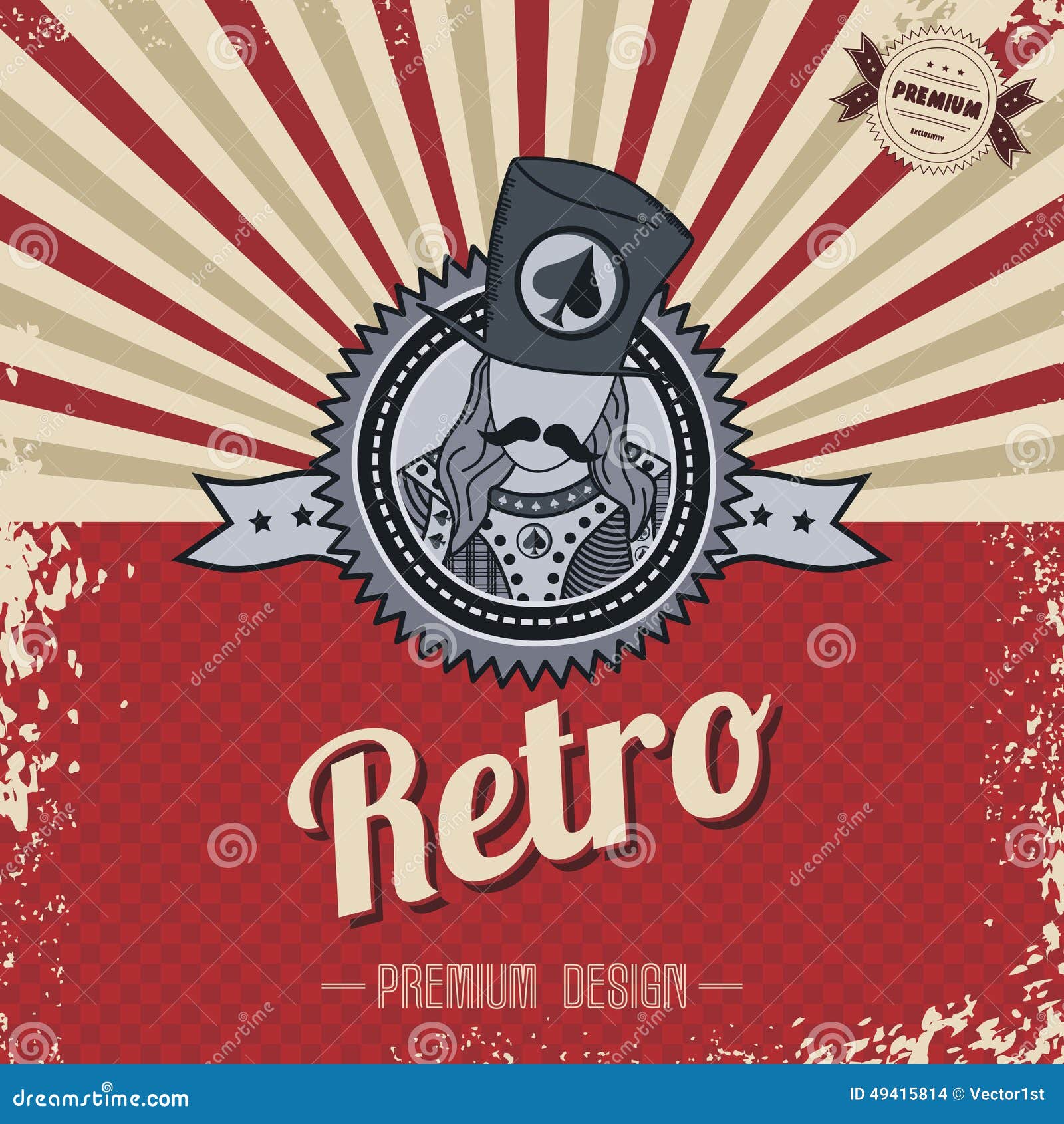 Retro page theme template stock vector. Illustration of banner - 49415814