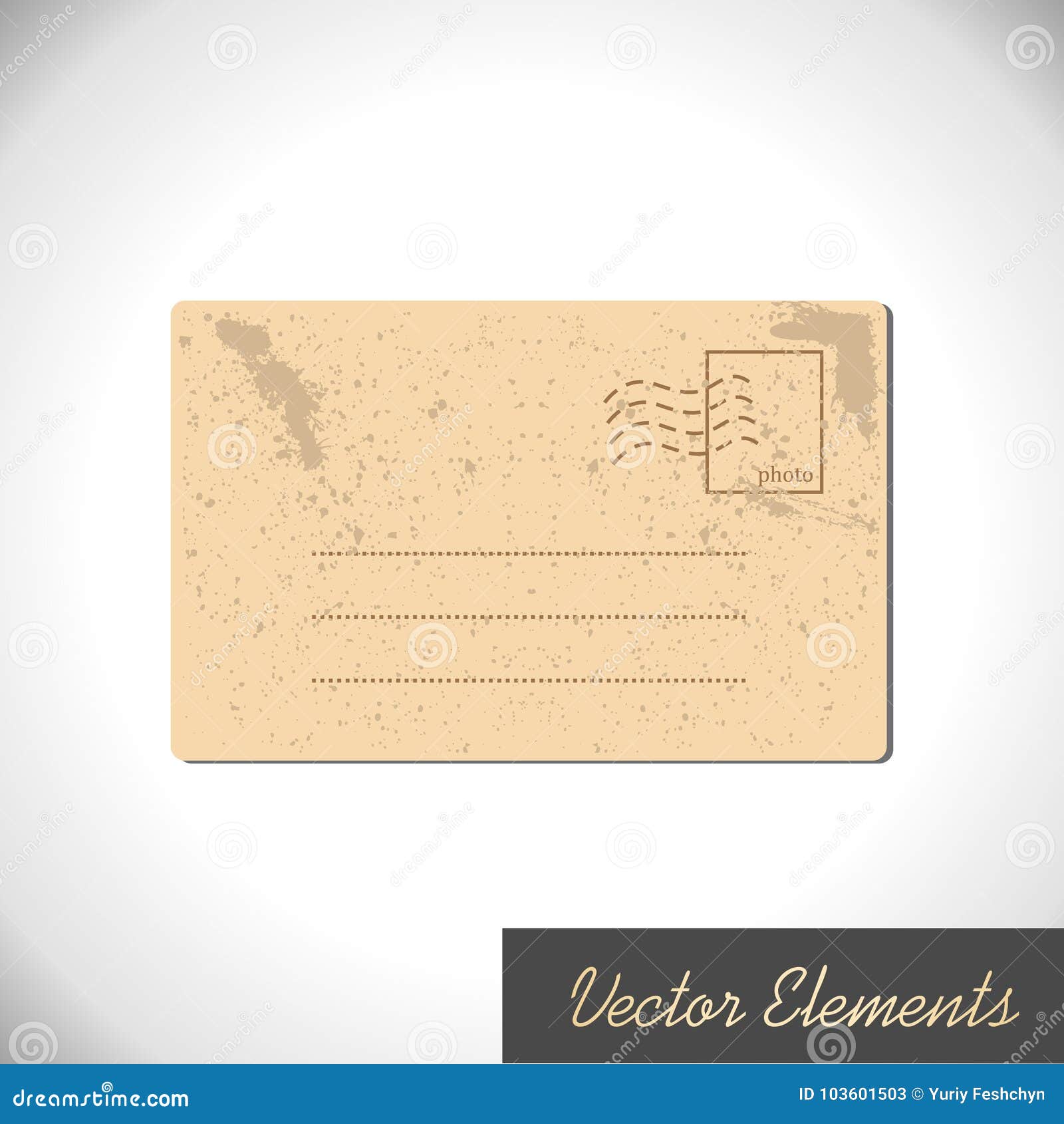 Retro Paper Elemen stock vector. Illustration of sheet - 103601503