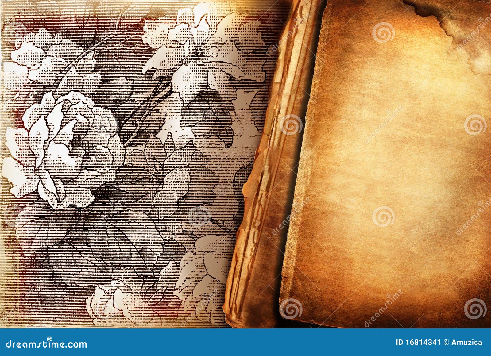 Retro Paper with Pattern Border Stock Illustration - Illustration of ...