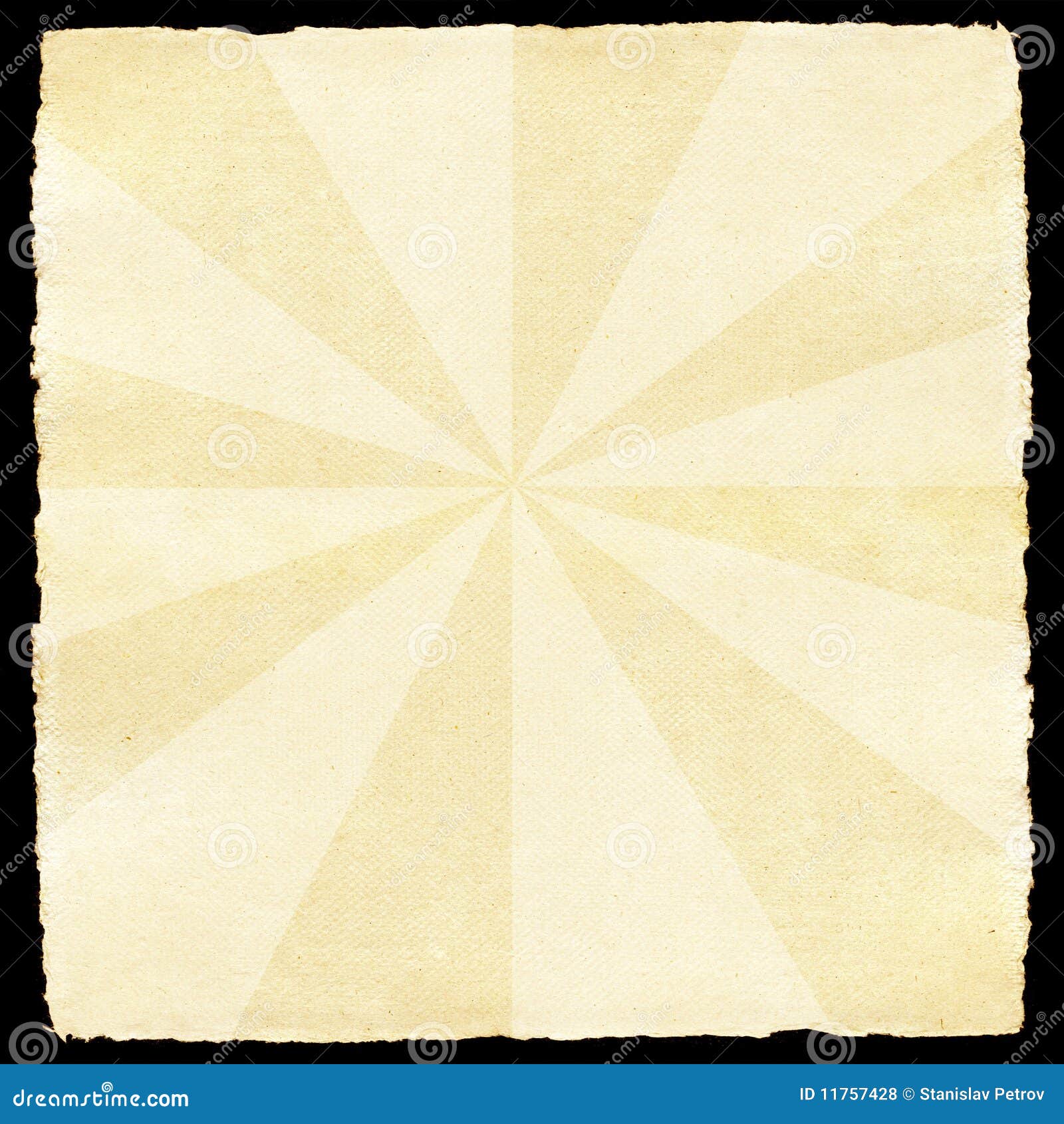 Retro paper with sunburst stock illustration. Illustration of blank ...