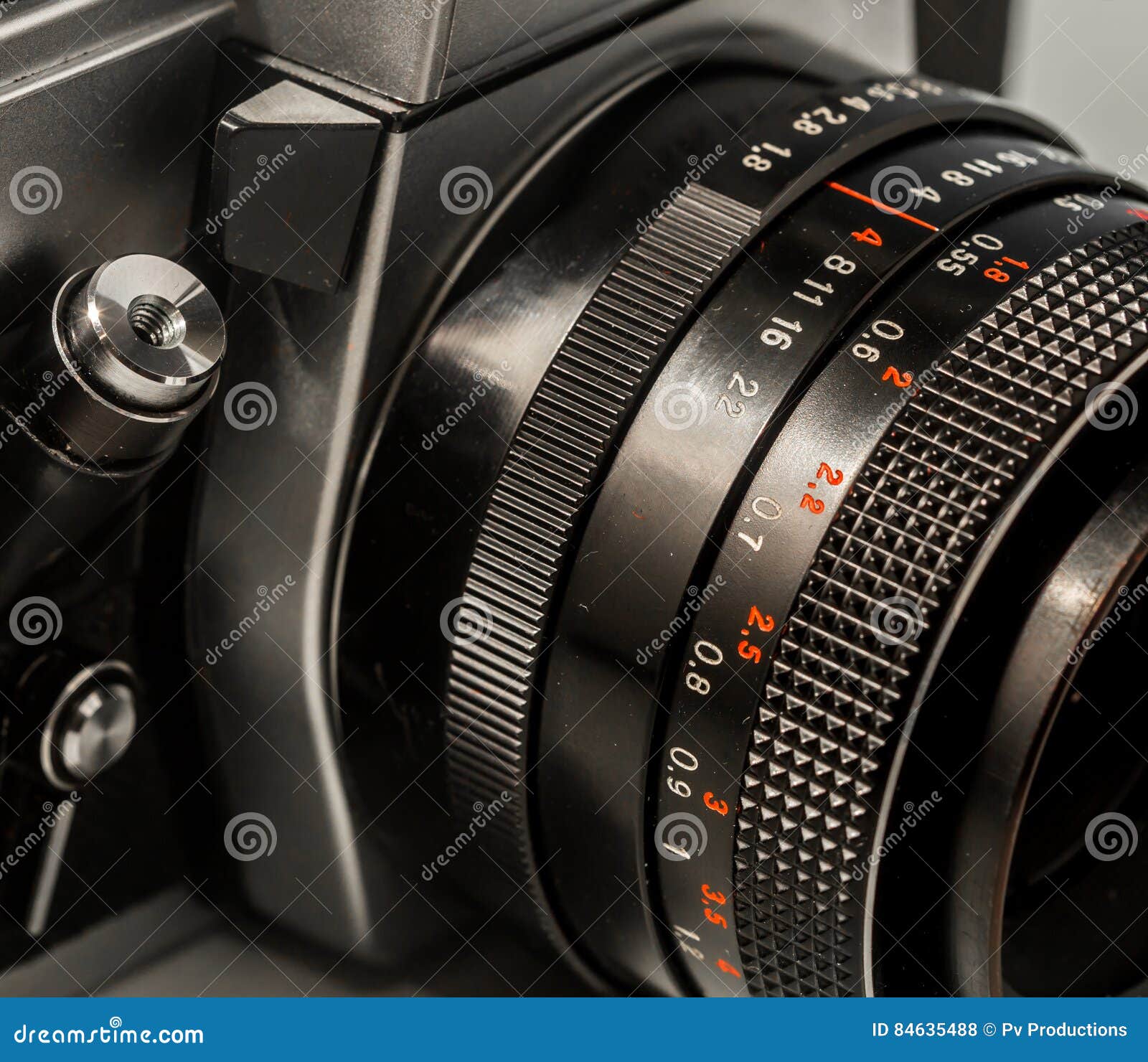 Retro Parts of the Old Camera, Closeup Stock Photo - Image of crafted ...