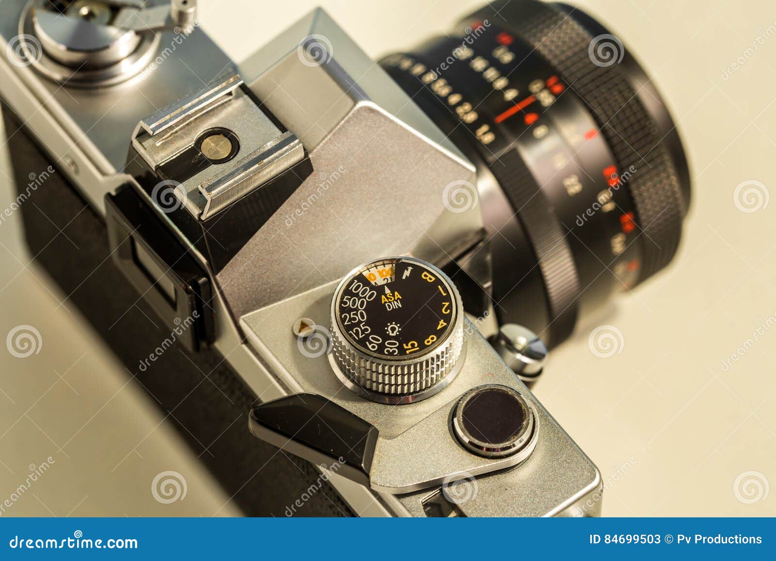 Retro Parts of the Old Camera, Closeup Stock Image - Image of classic ...