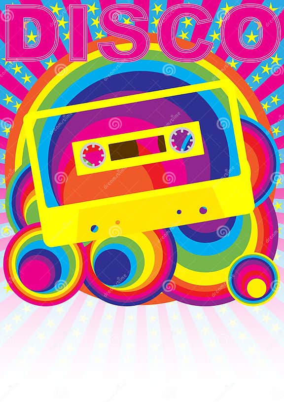 Retro Party Background stock vector. Illustration of sound - 20143361