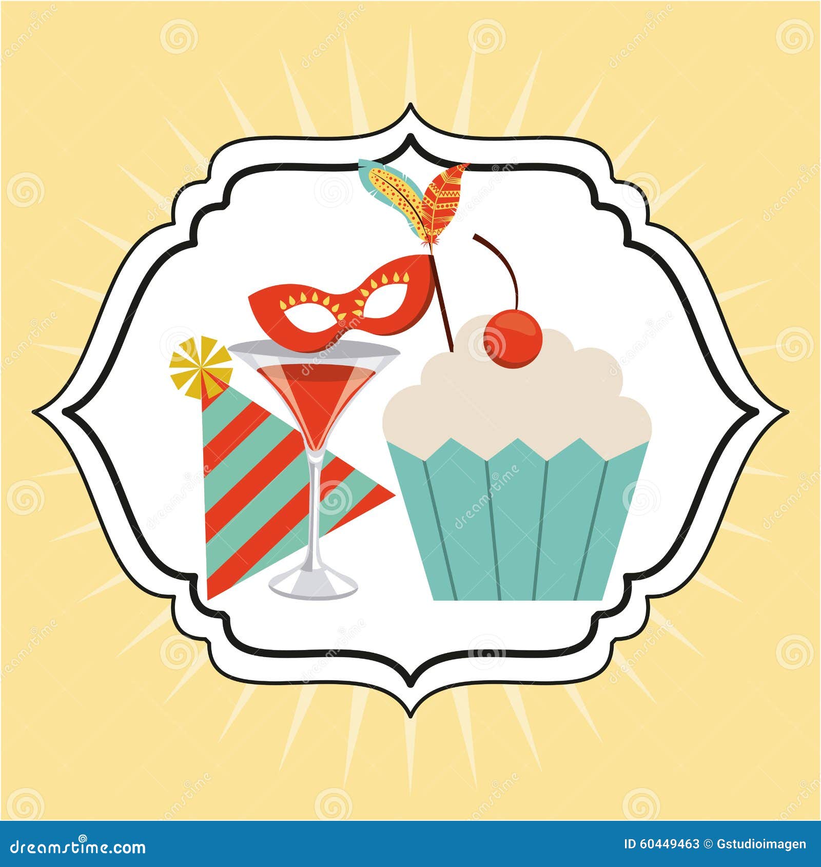 Retro party stock vector. Illustration of night, flyer - 60449463