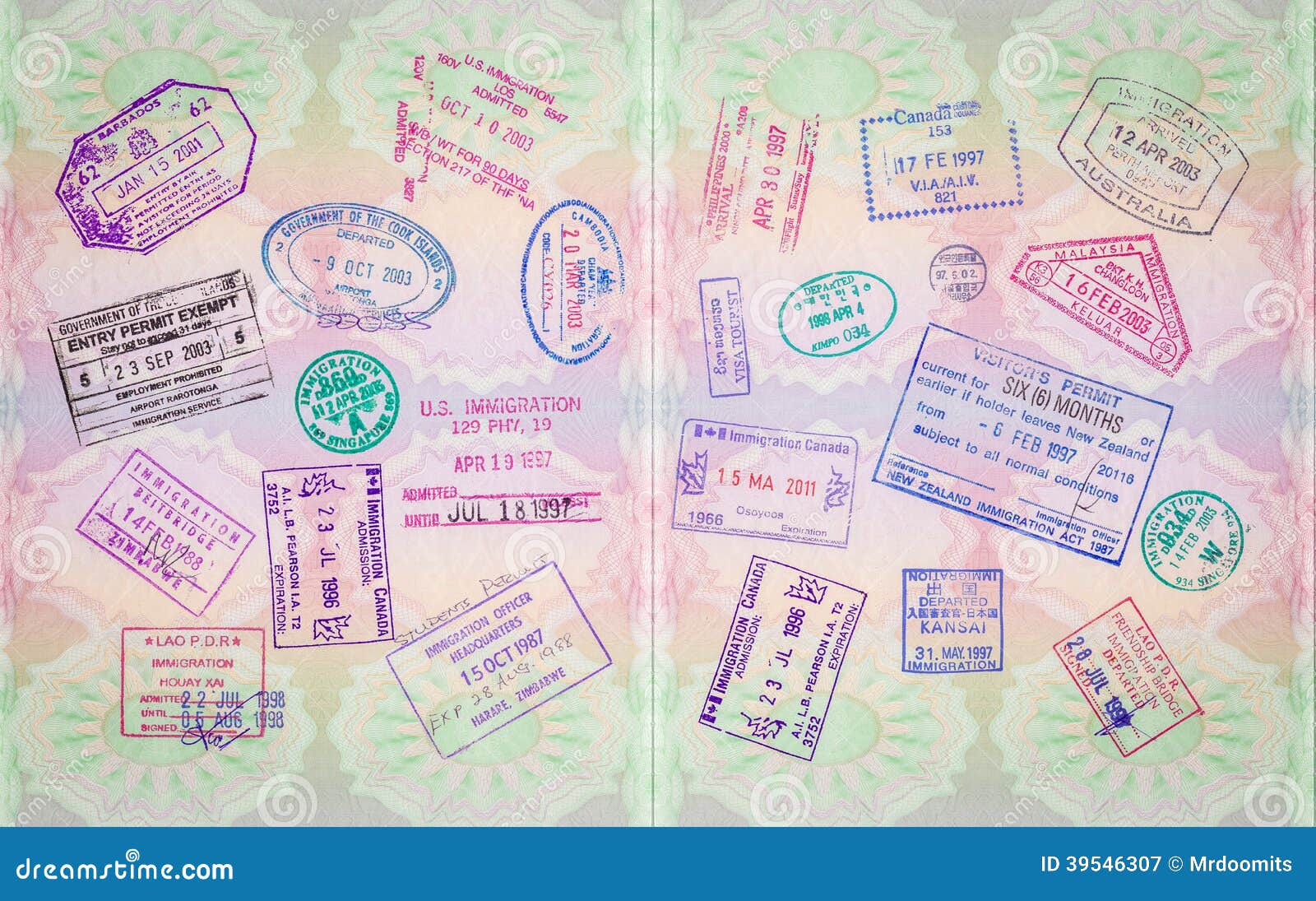 Retro- Pass-Stempel redaktionelles stockfotografie. Bild von regierung ...