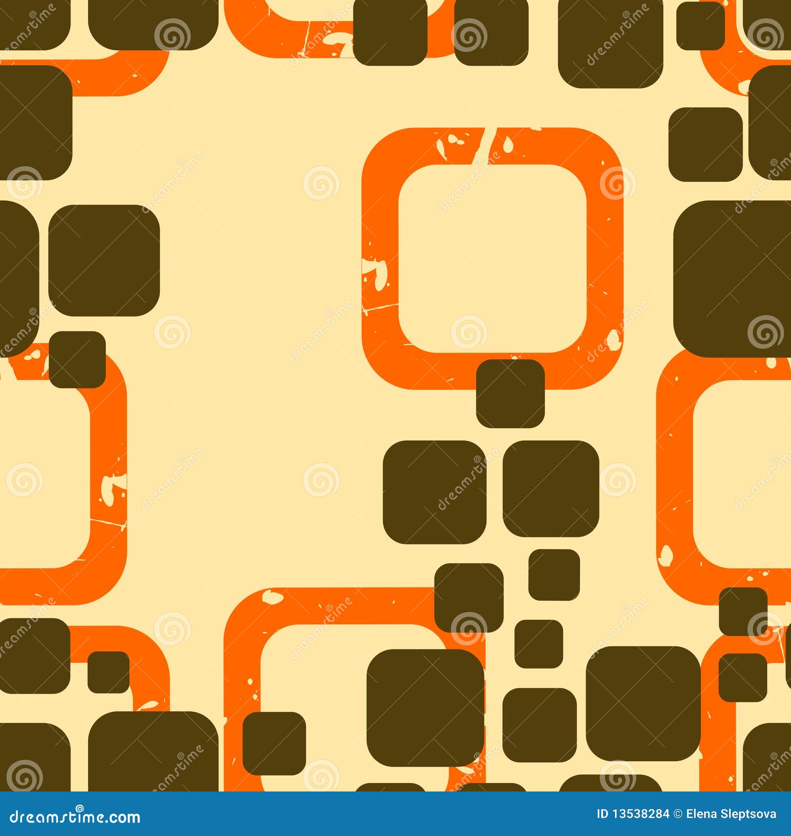 Retro pattern stock vector. Illustration of brown, style - 13538284
