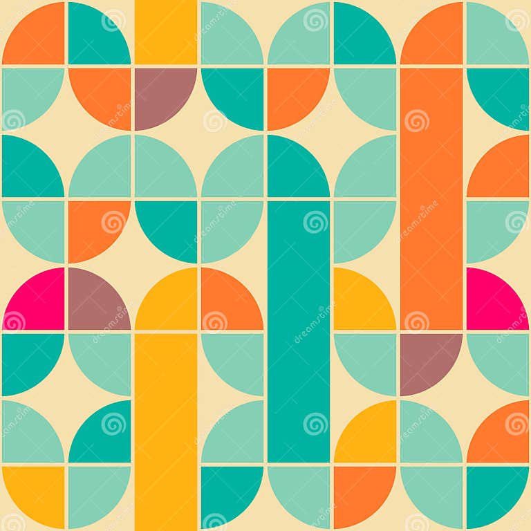 Retro pattern stock vector. Illustration of cover, geometrical - 28463248