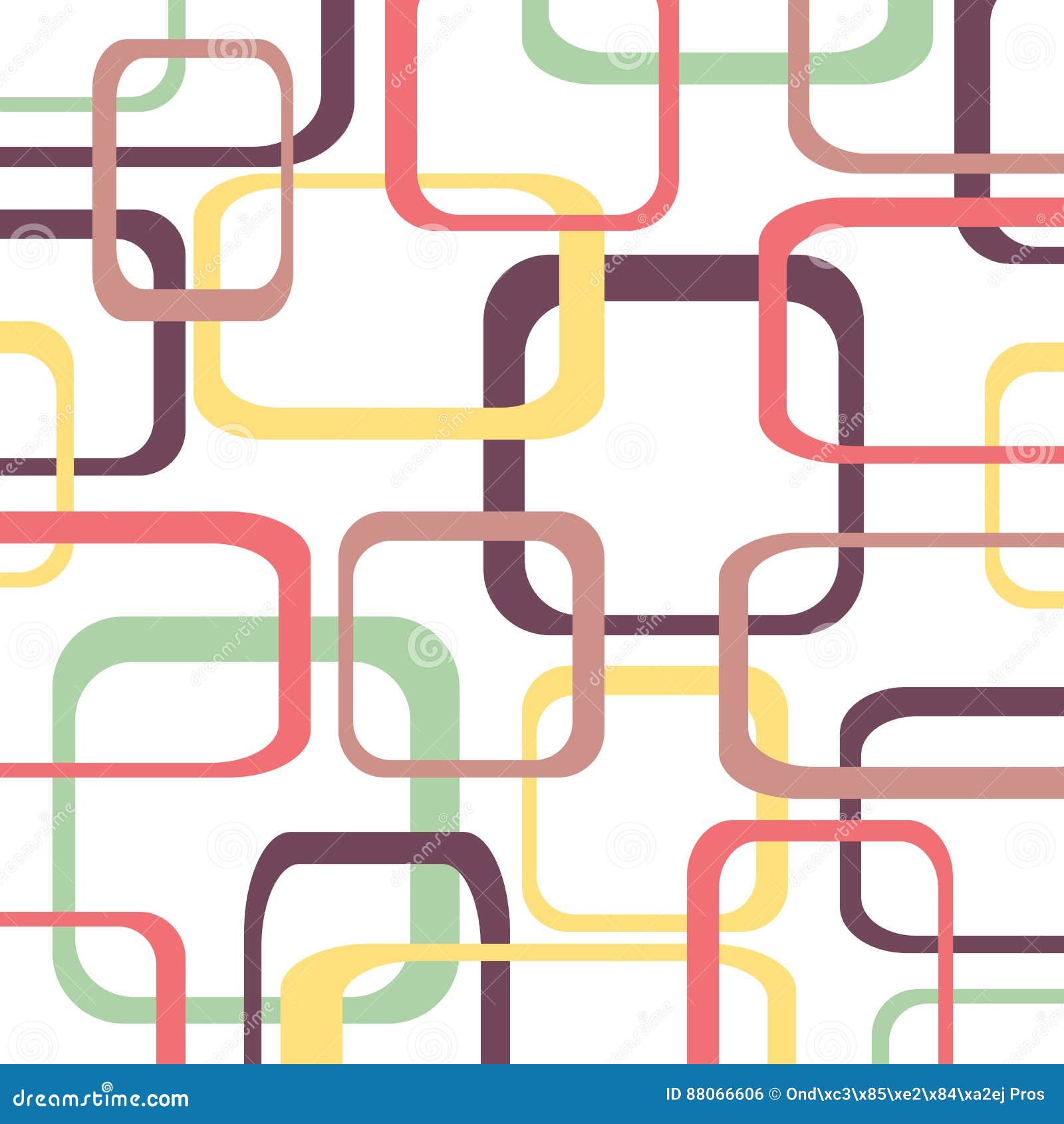 Retro Pattern Background with Squares Stock Vector - Illustration of ...