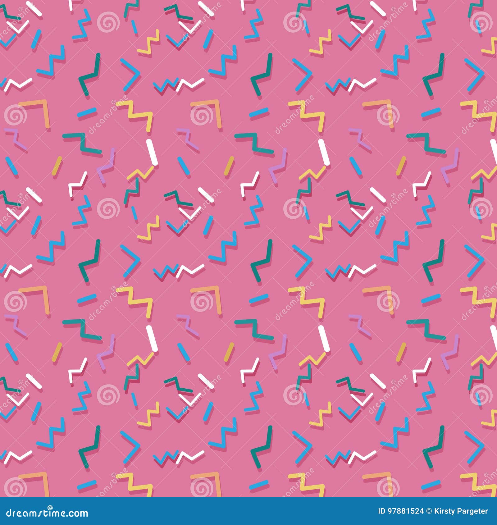 Retro pattern background stock vector. Illustration of drawn - 97881524