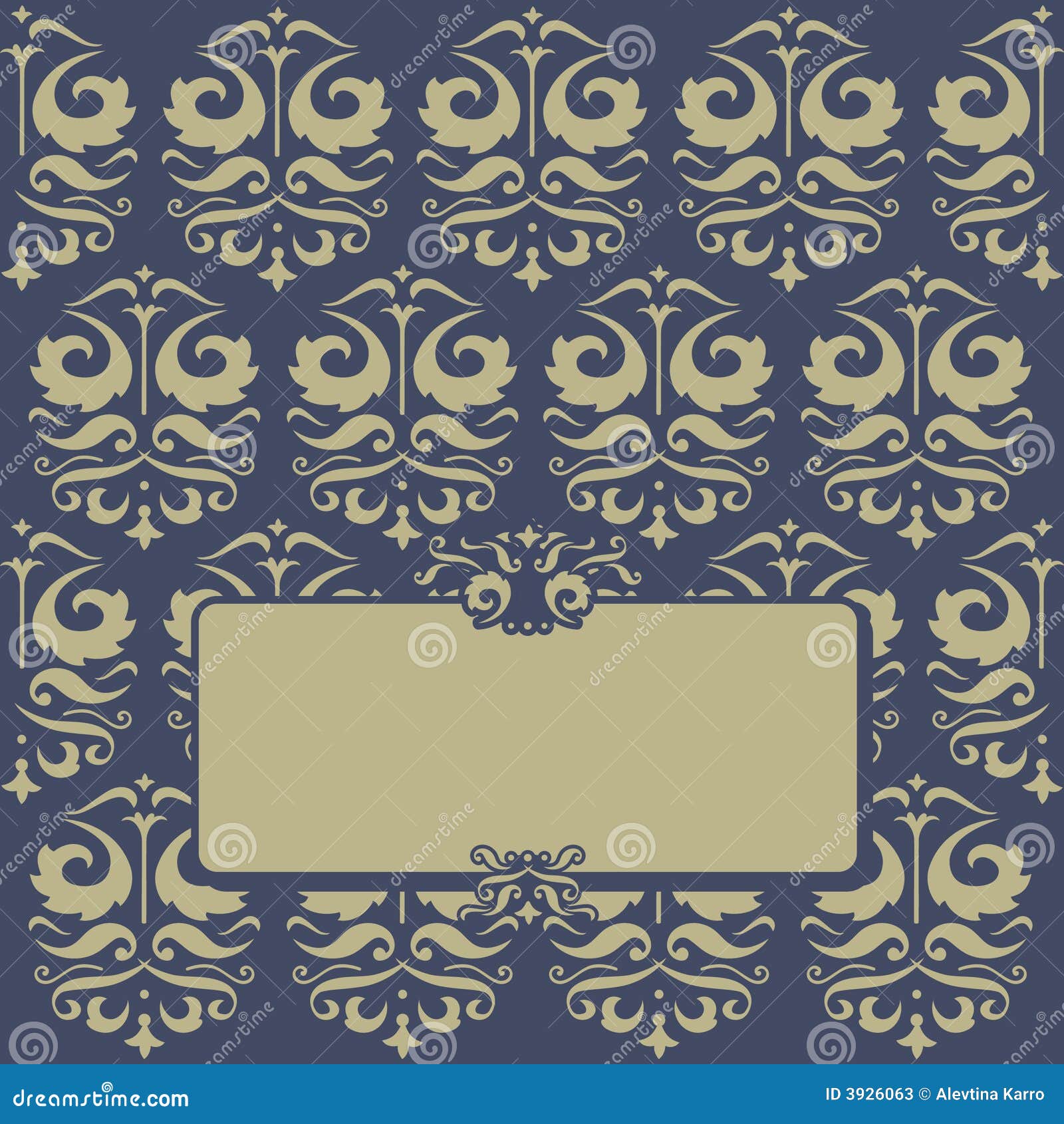 Retro Pattern Banner for Your Text Stock Vector - Illustration of ...