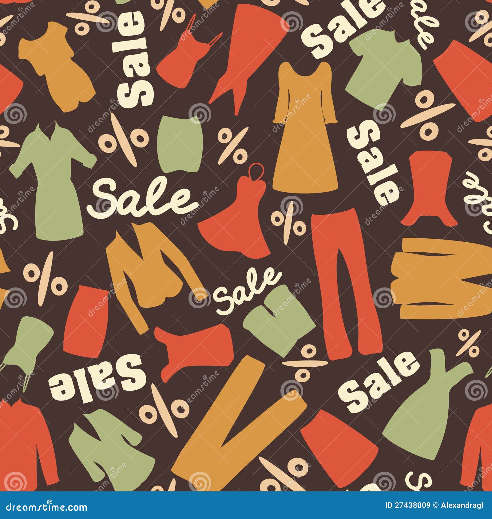 Retro Pattern of Clearance Sale Stock Vector - Illustration of closeout ...