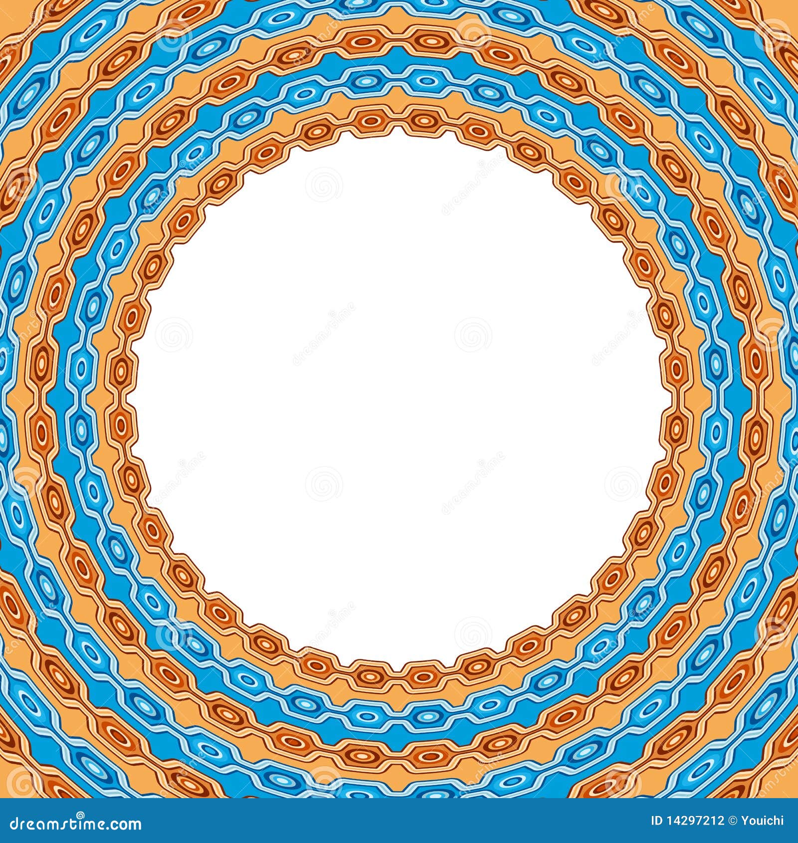 Retro pattern frame stock vector. Illustration of ornament - 14297212