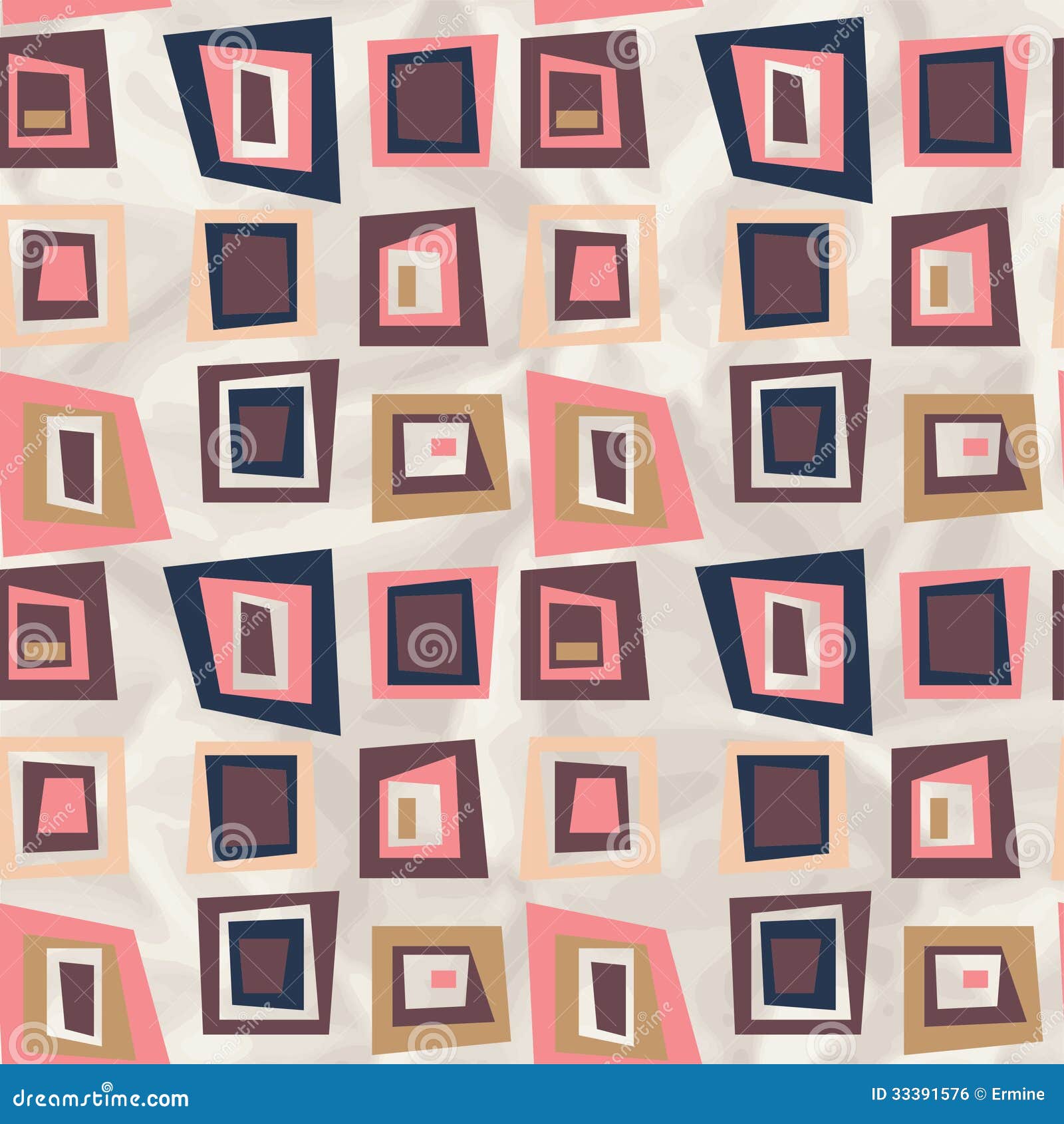 Retro Pattern of Geometric Shapes. Stock Vector - Illustration of ...