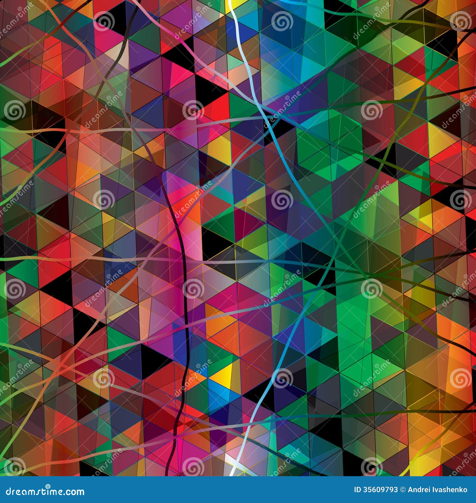 Retro Pattern of Geometric Shapes. Stock Vector - Illustration of ...