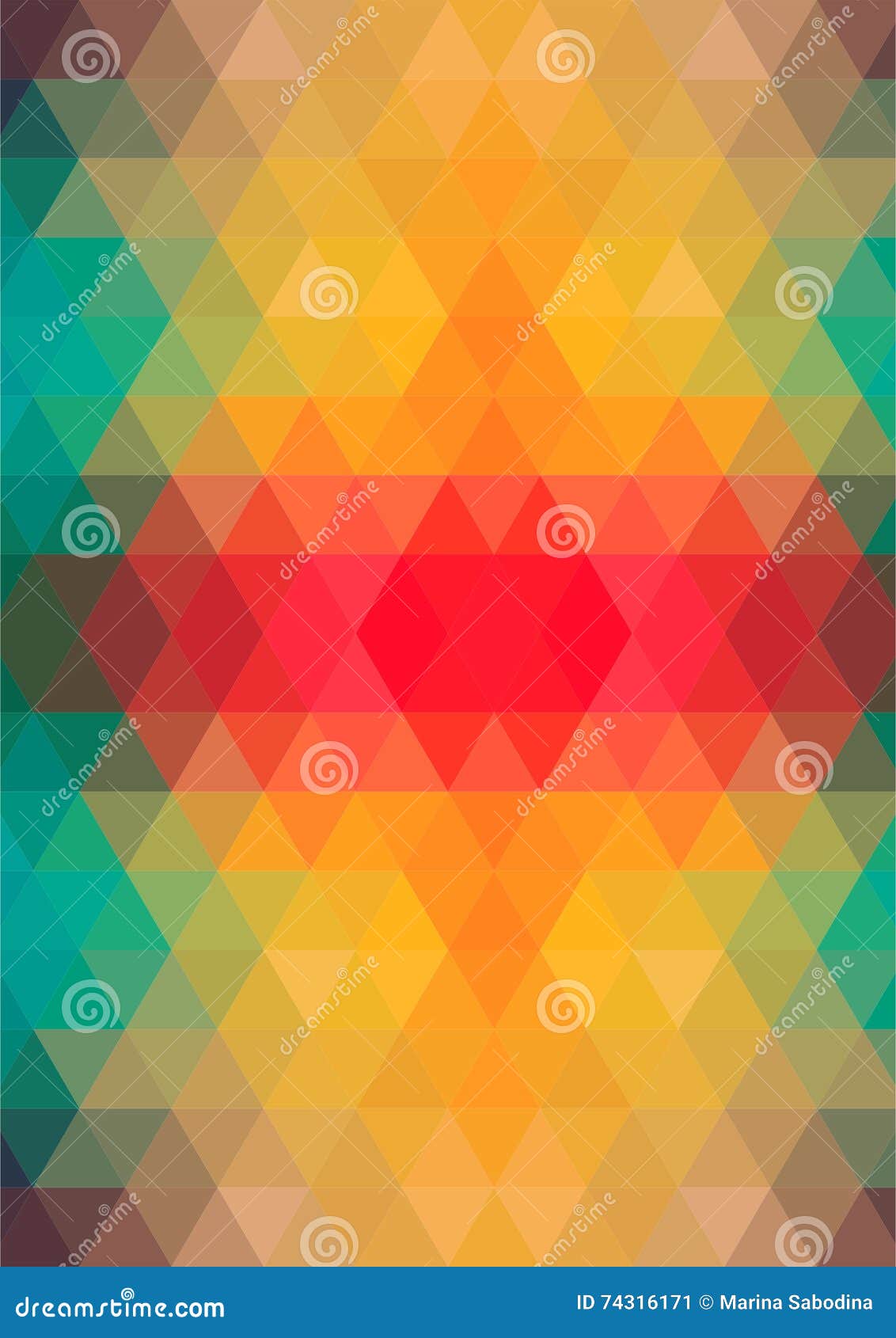 Retro Pattern of Geometric Shapes Stock Vector - Illustration of mosaic ...