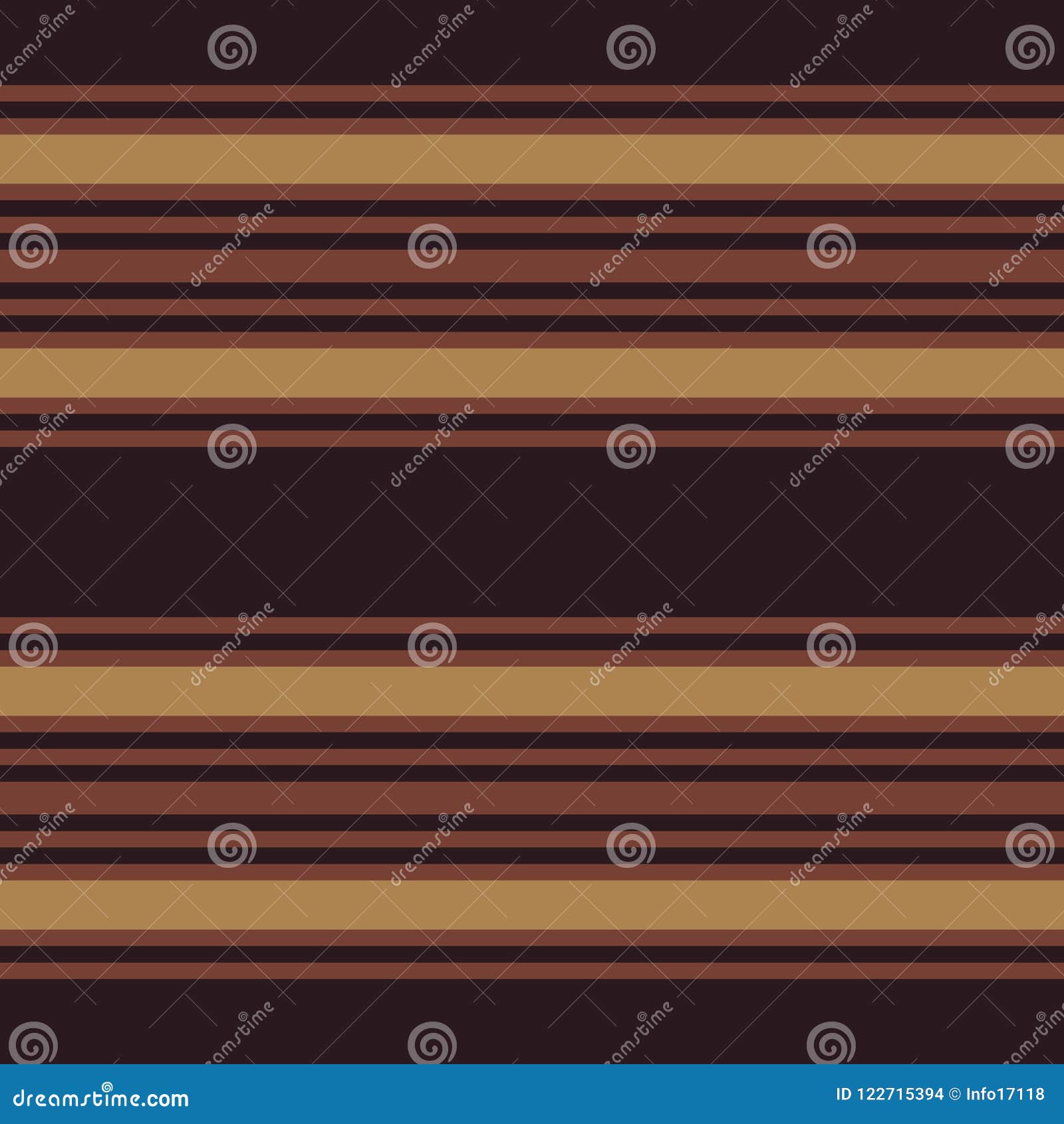 Retro Pattern with Horizontal Brown Stripes Stock Vector - Illustration ...
