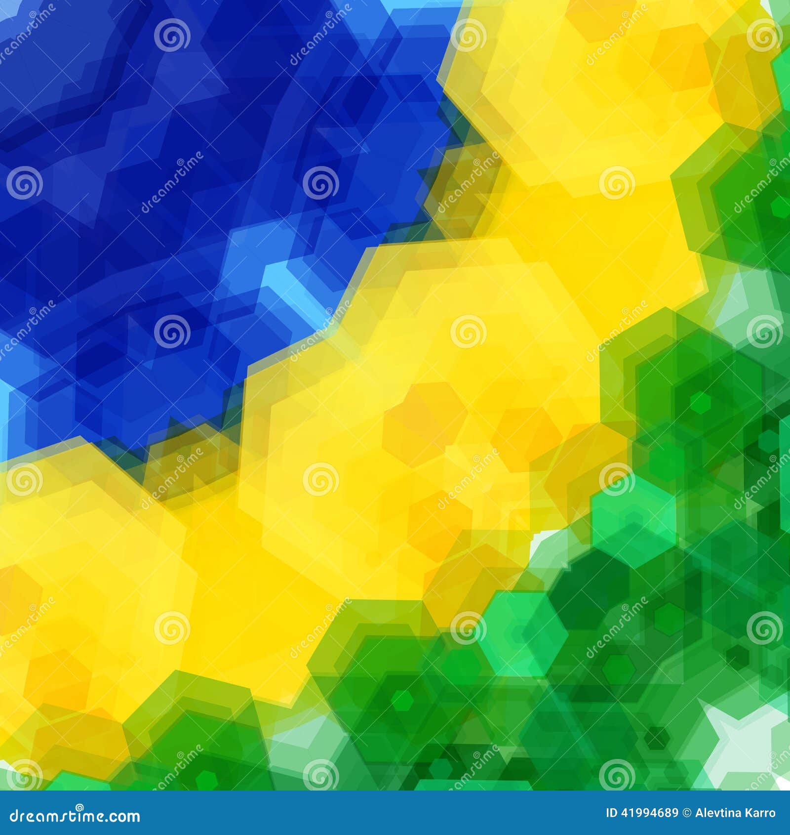 Retro Pattern Made of Hexagonal Shapes. Mosaic Background. Vector ...