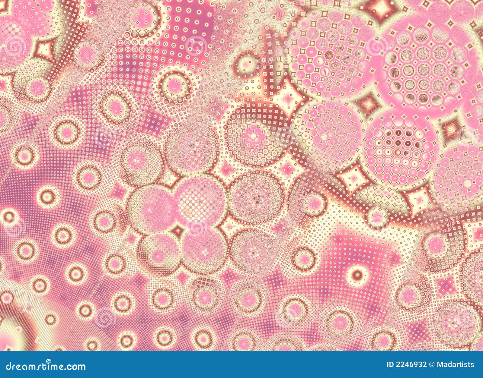 Retro Pattern Pink Circles stock illustration. Illustration of artistic ...