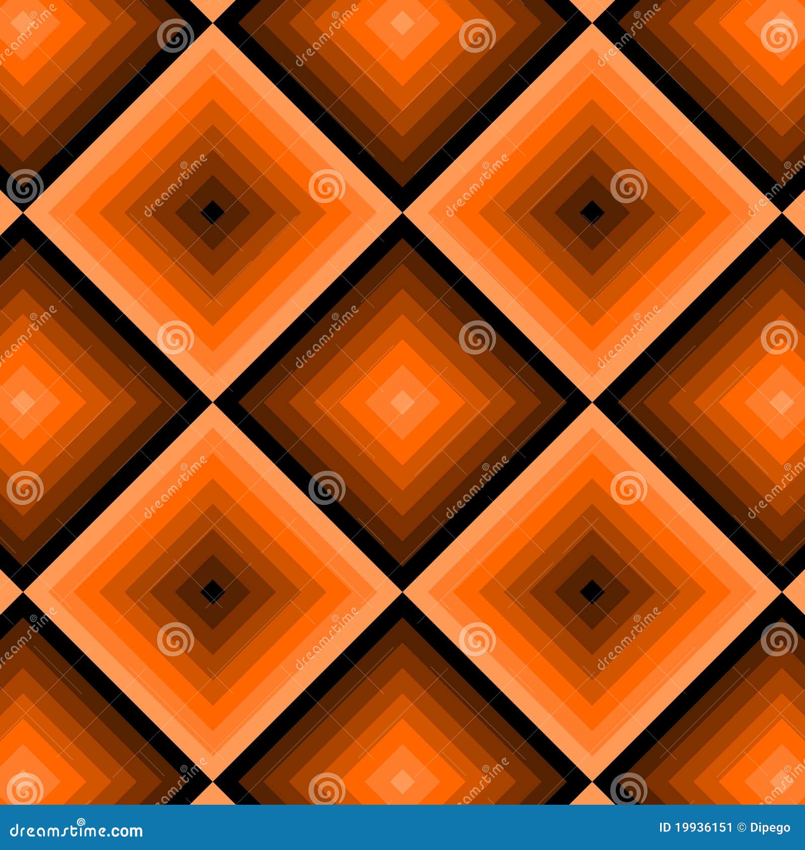 Retro pattern with squares stock illustration. Illustration of print ...