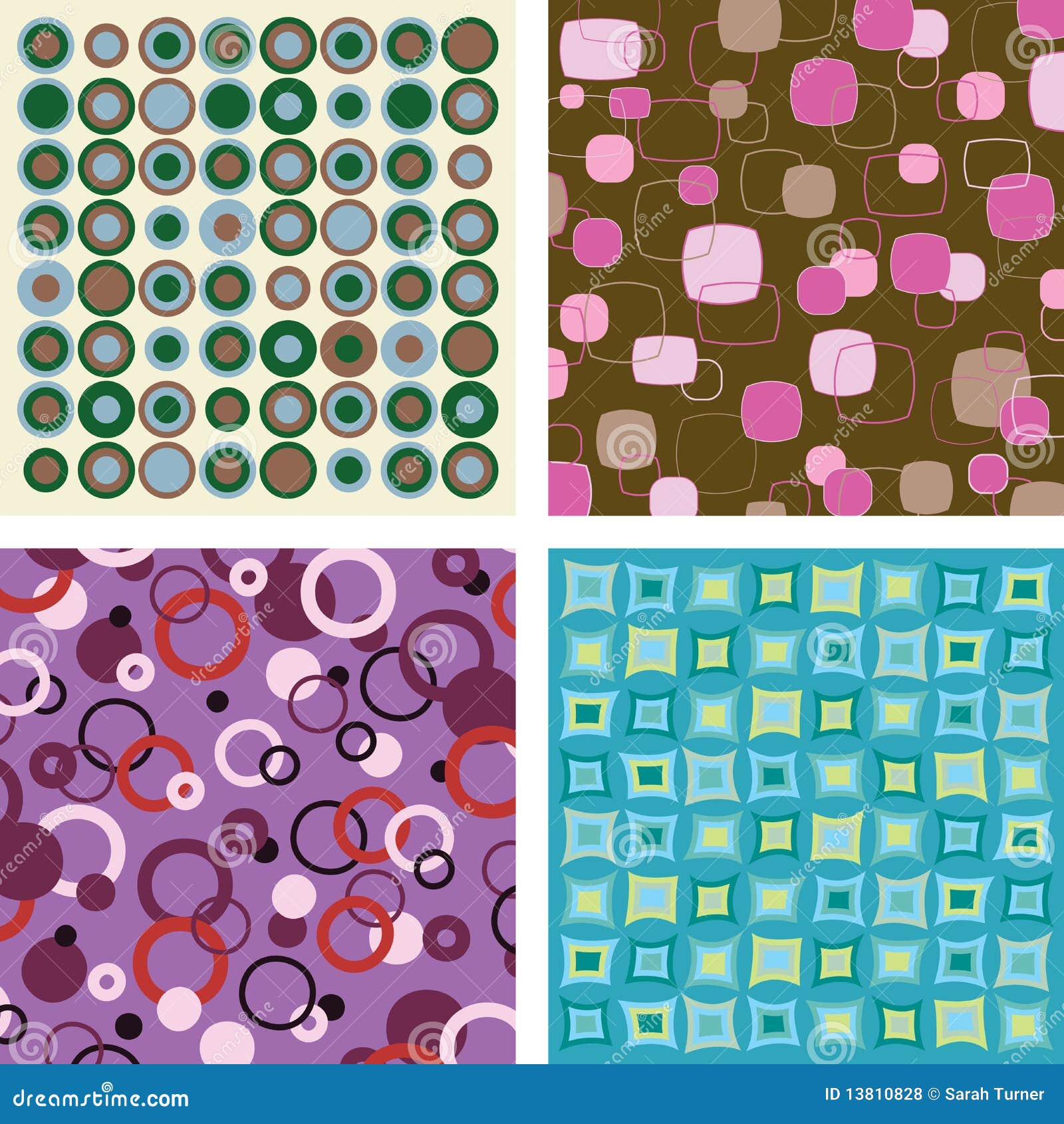 Retro Patterns Vector Illustration | CartoonDealer.com #51266818