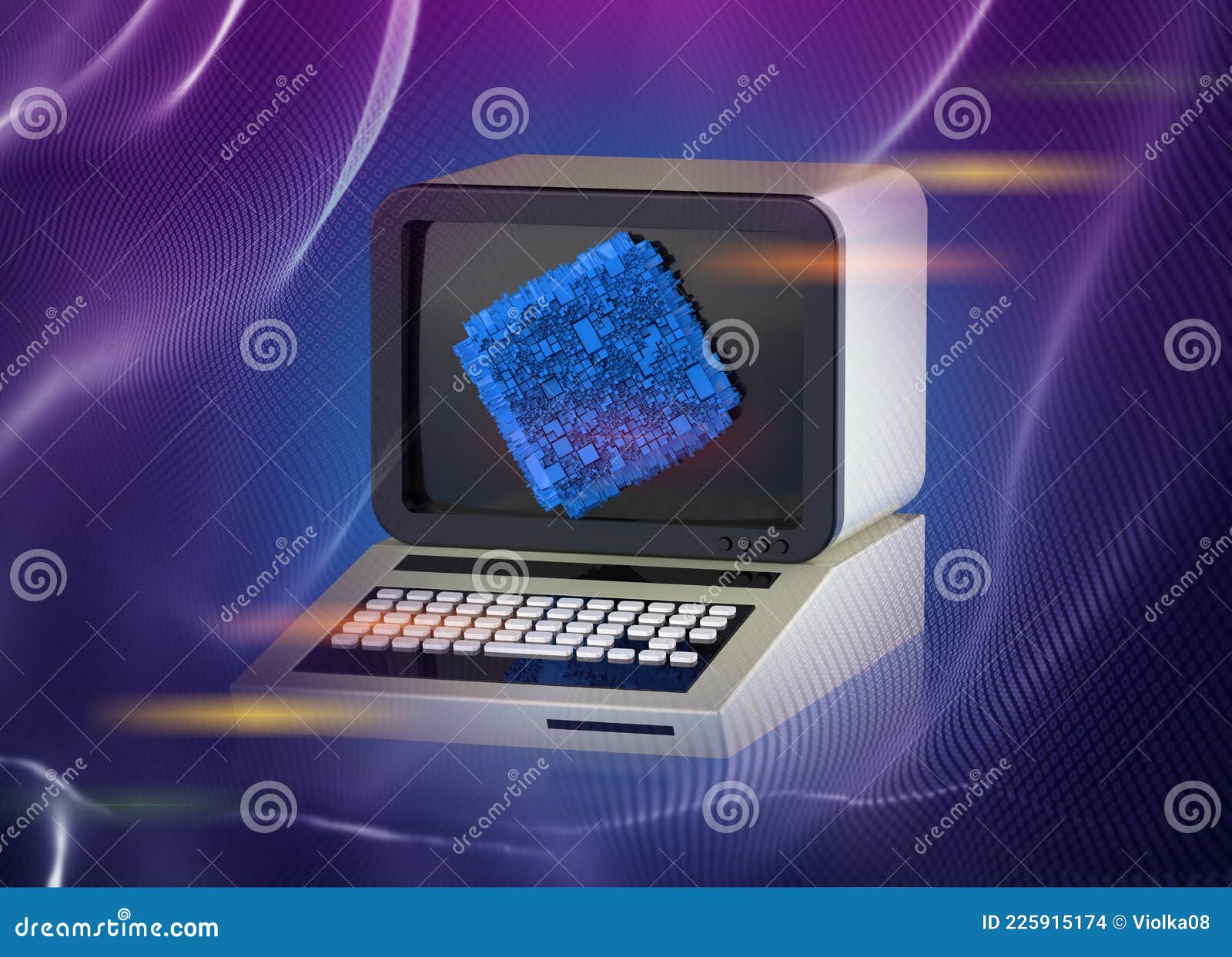 Futuristic Desktop Computer