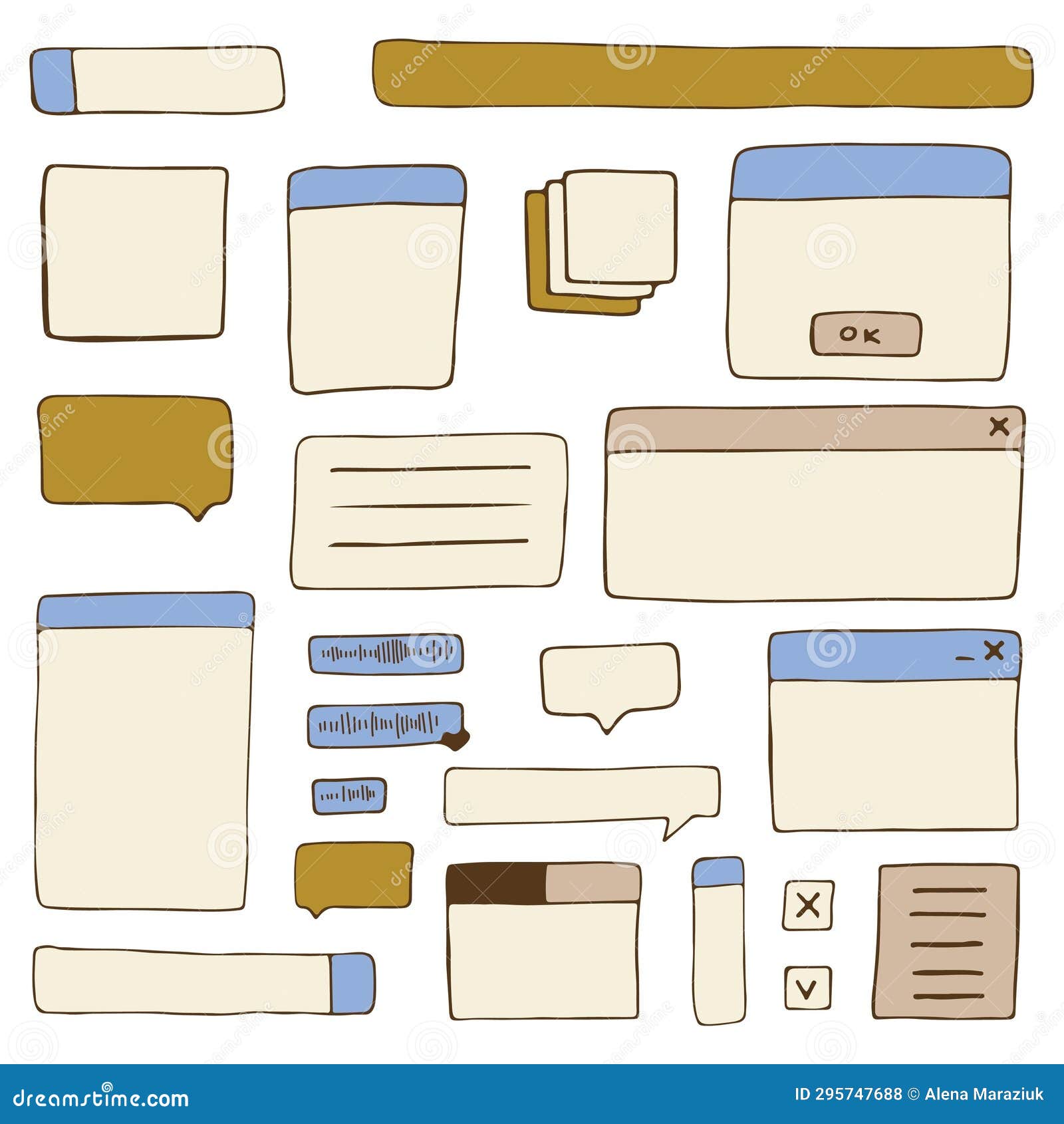 Retro Pc Elements, User Interface, Operating System, Windows, Icons in ...