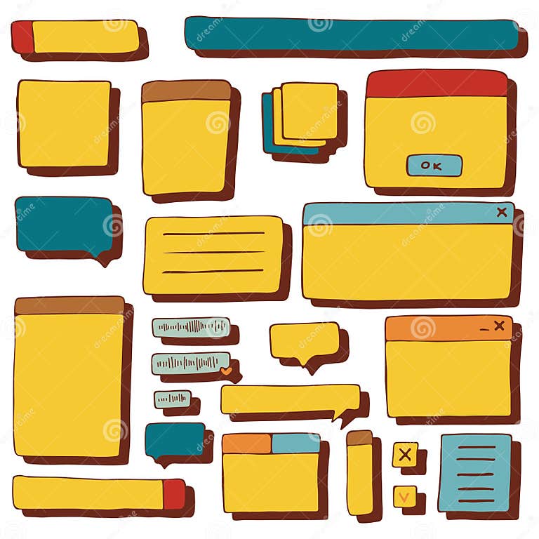 Retro Pc Elements, User Interface, Operating System, Windows, Icons in ...