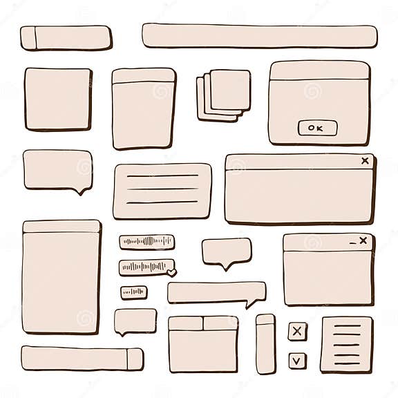 Retro Pc Elements, User Interface, Operating System, Windows, Icons in ...