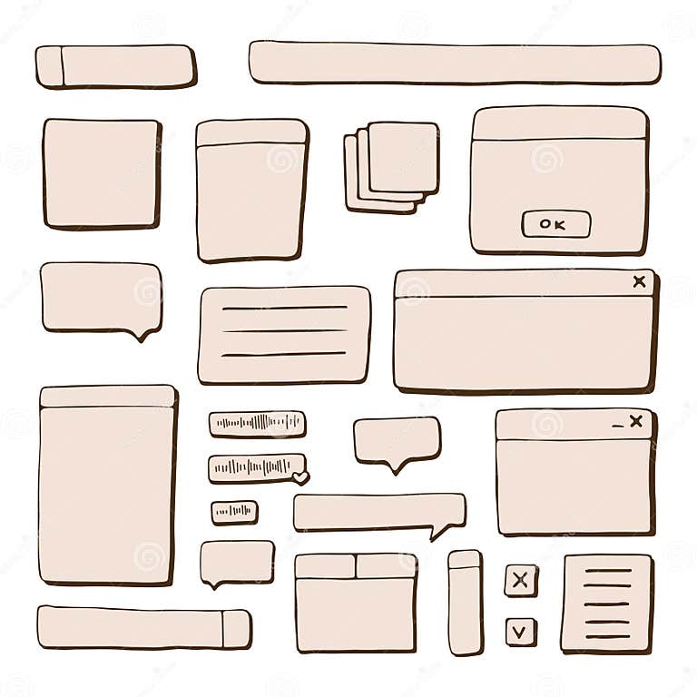 Retro Pc Elements, User Interface, Operating System, Windows, Icons in ...