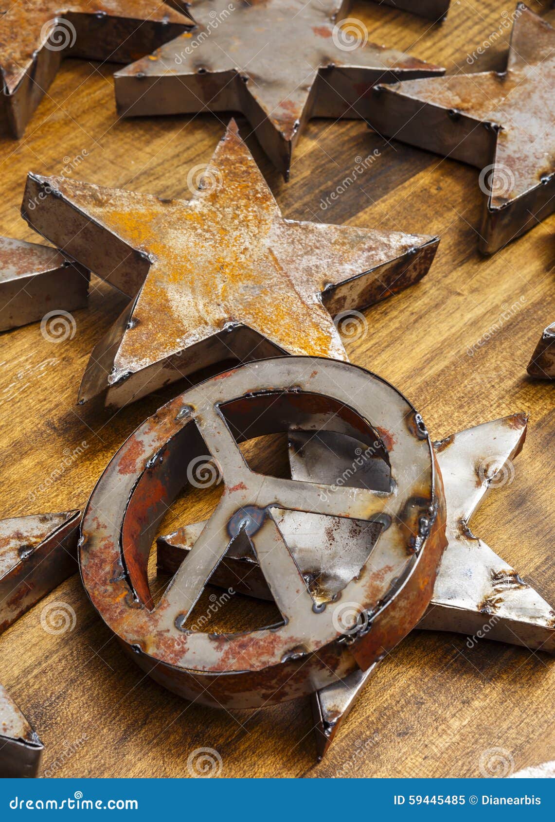 Retro Peace Symbol stock image. Image of rusted, peace - 59445485