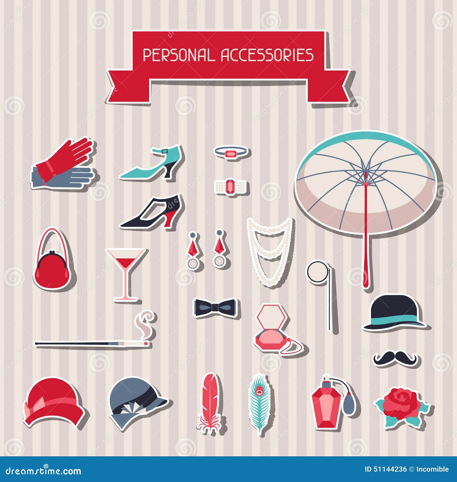 1920s Style Architectural Poster Set Vector Illustration ...