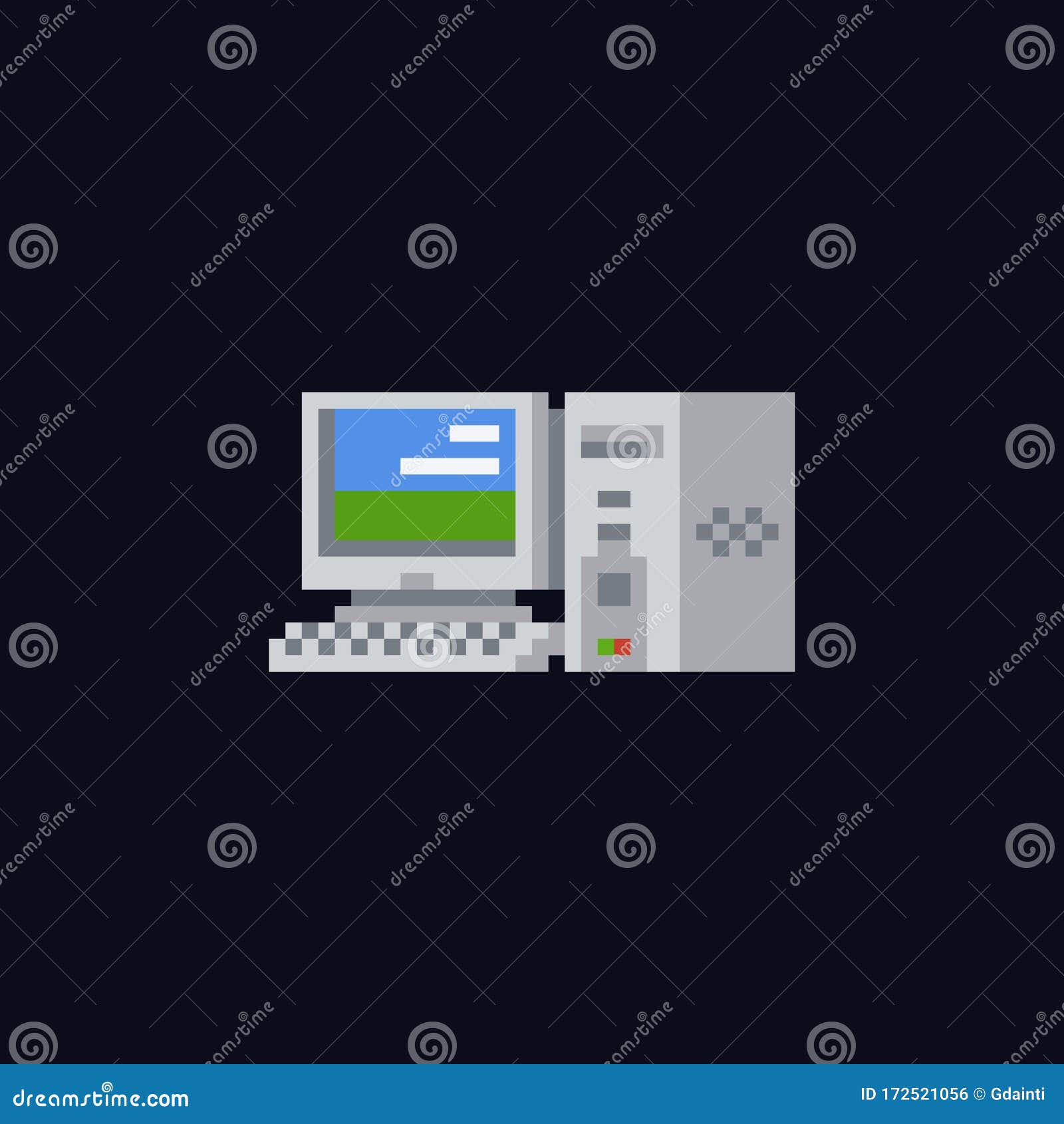 Retro Personal Computers With Terminal Console Commands On The Screen Computer Case And