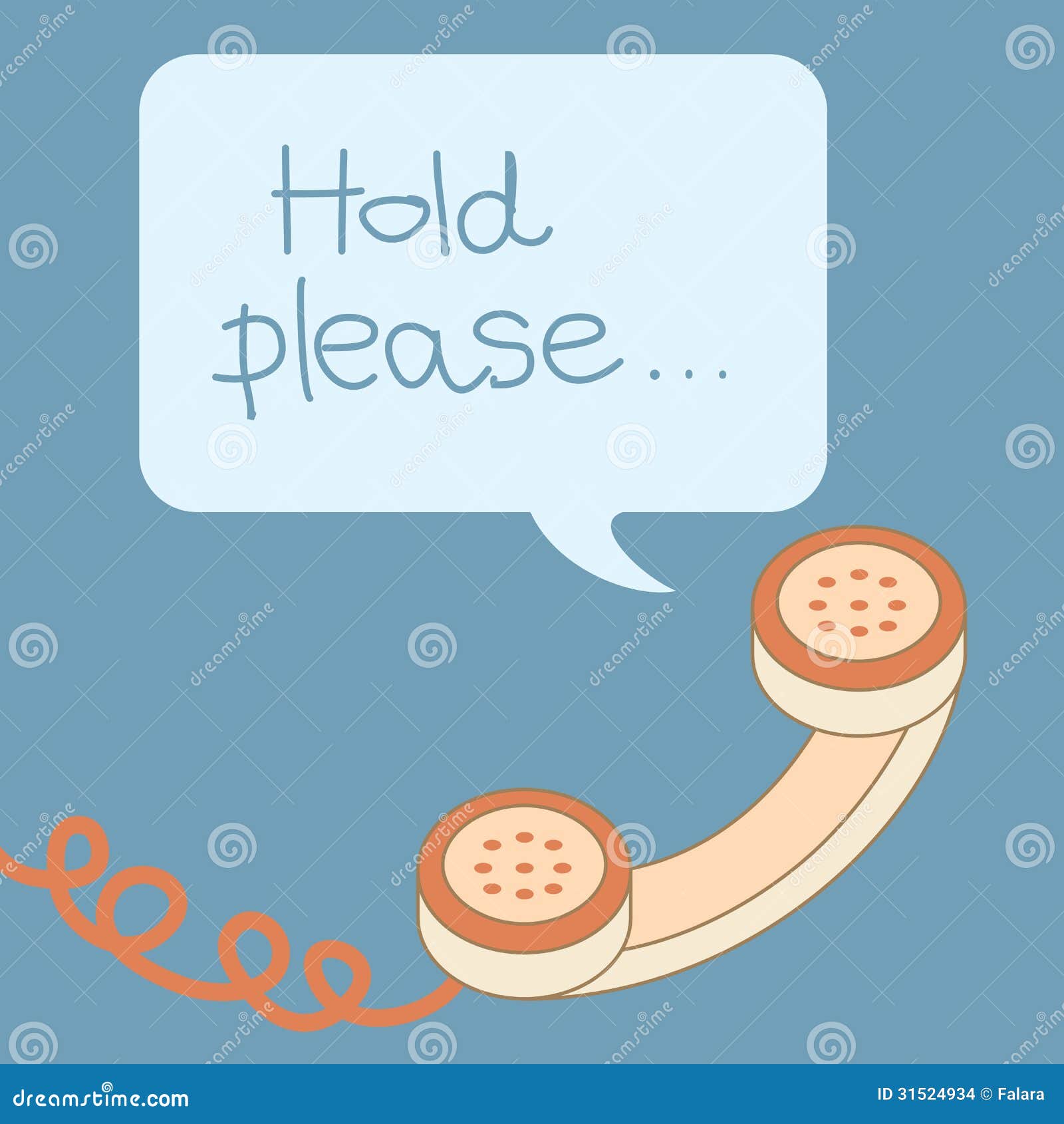 Retro Phone Handle with Bubble Stock Vector - Illustration of creative ...