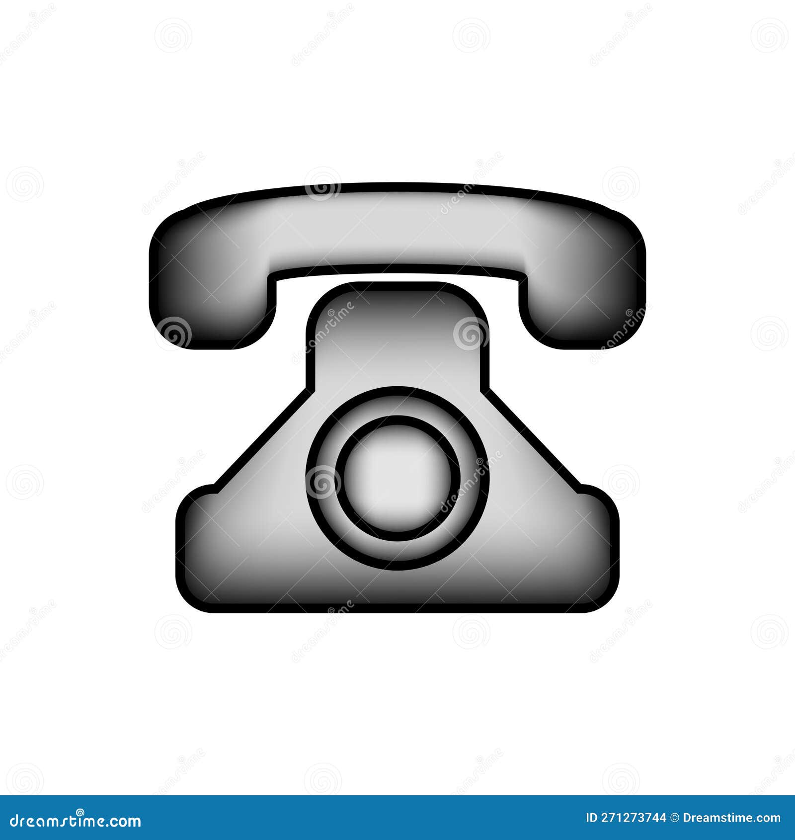 Retro phone icon stock vector. Illustration of graphics - 271273744